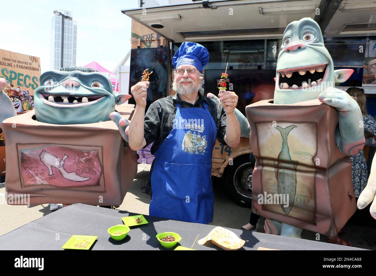 Chef David George Gordon at Focus Feature's "#EatLikeABoxtroll" Bug ...