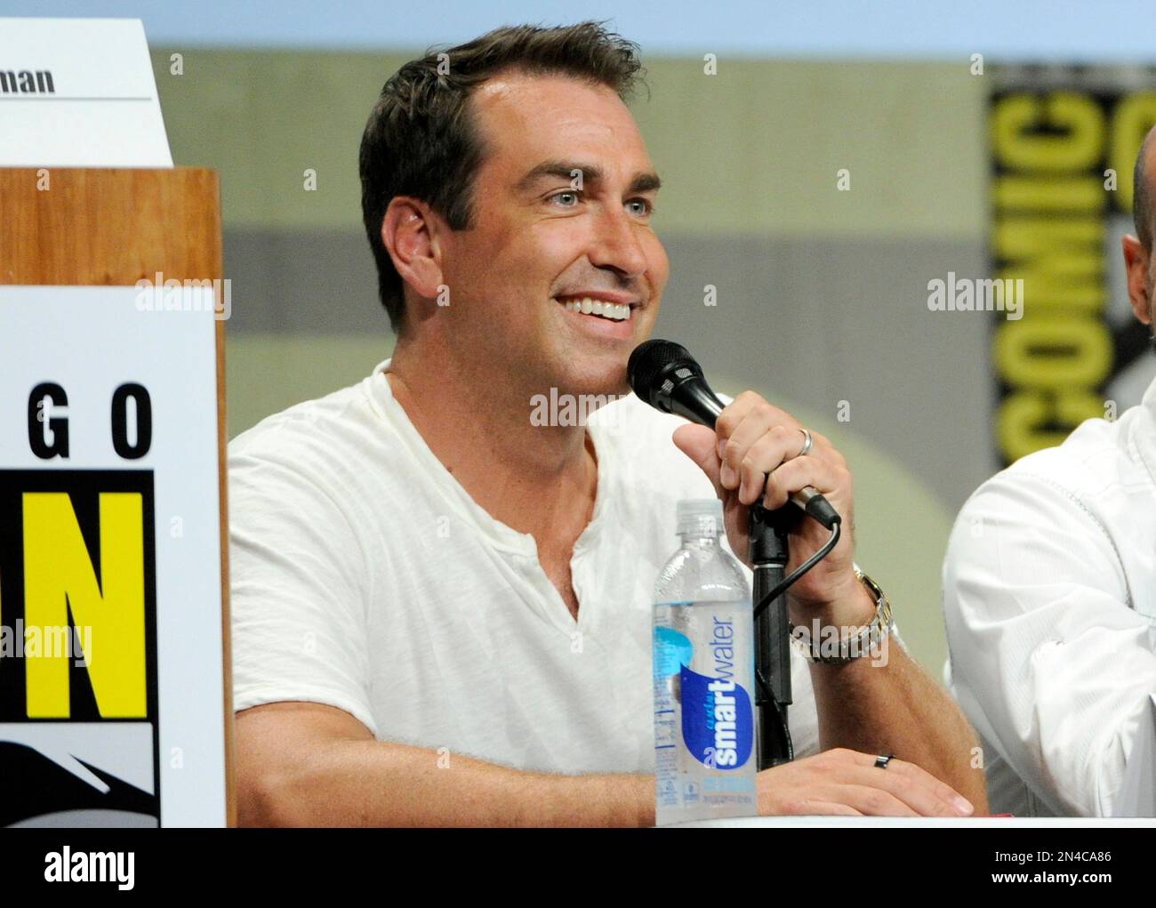 Rob Riggle attends the 20th Century Fox panel for "Let's Be Cops" on ...