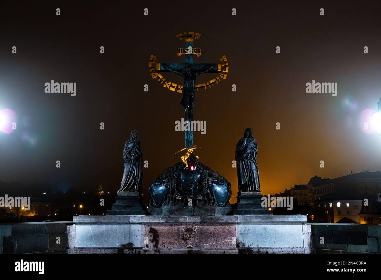 Crucifix calvary on charles bridge hi-res stock photography and images ...