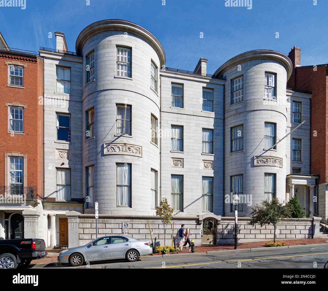 Boston Beacon Hill: 42-43 Beacon Street is home of the private Somerset ...