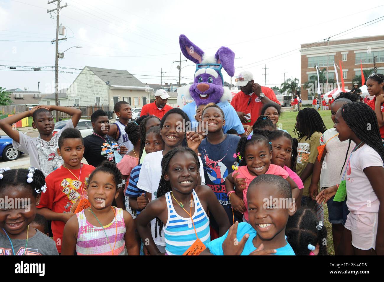 Dr. Rabbit, Colgate's mascot, helps the National Dental Association and ...