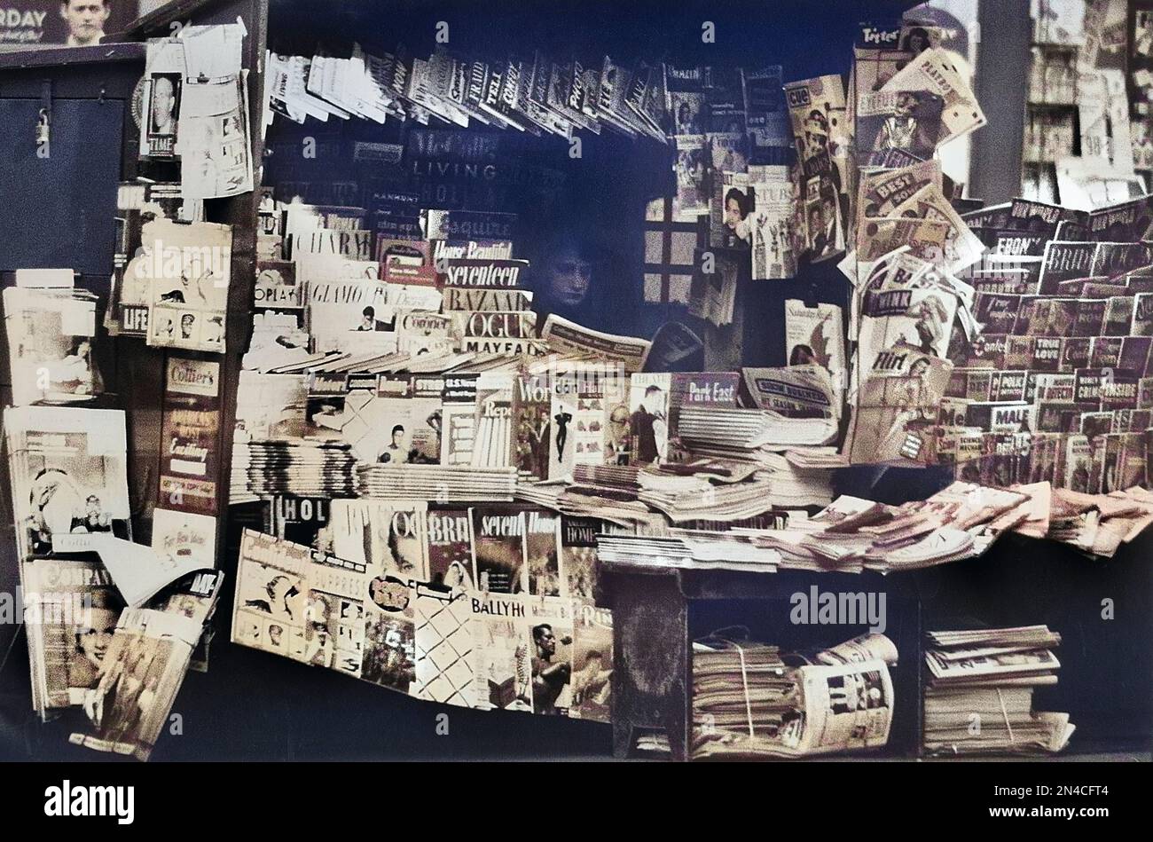 Sidewalk Newsstand, New York City, New York, USA, Angelo Rizzuto ...