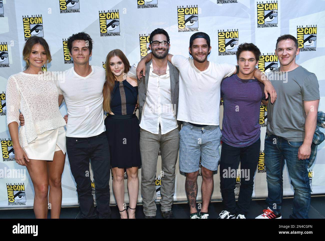 From Left Shelley Hennig Dylan Obrien Holland Roden Tyler Hoechlin