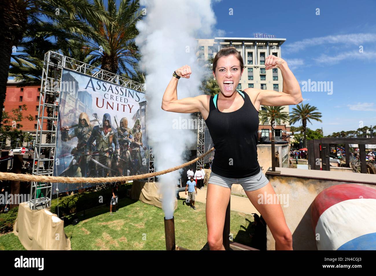 IMAGE DISTRIBUTED FOR UBISOFT - Kacy Catanzaro celebrates the ...