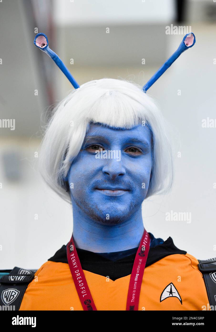 Daniel Klein wears his Star Trek costume on day 1 of the 2014 Comic-Con ...