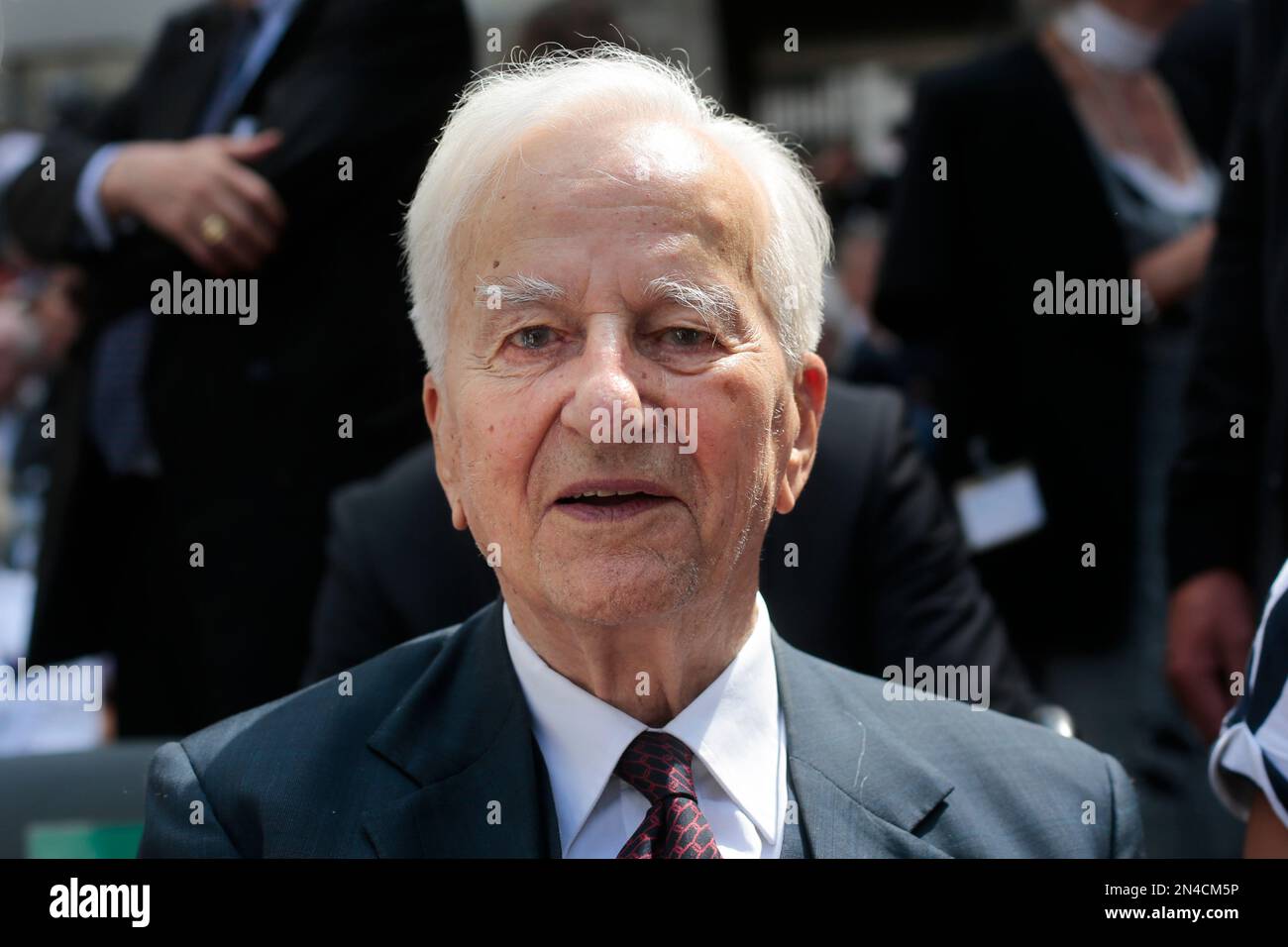 In this photo taken Sunday, July 20, 2014 in Berlin, former German ...