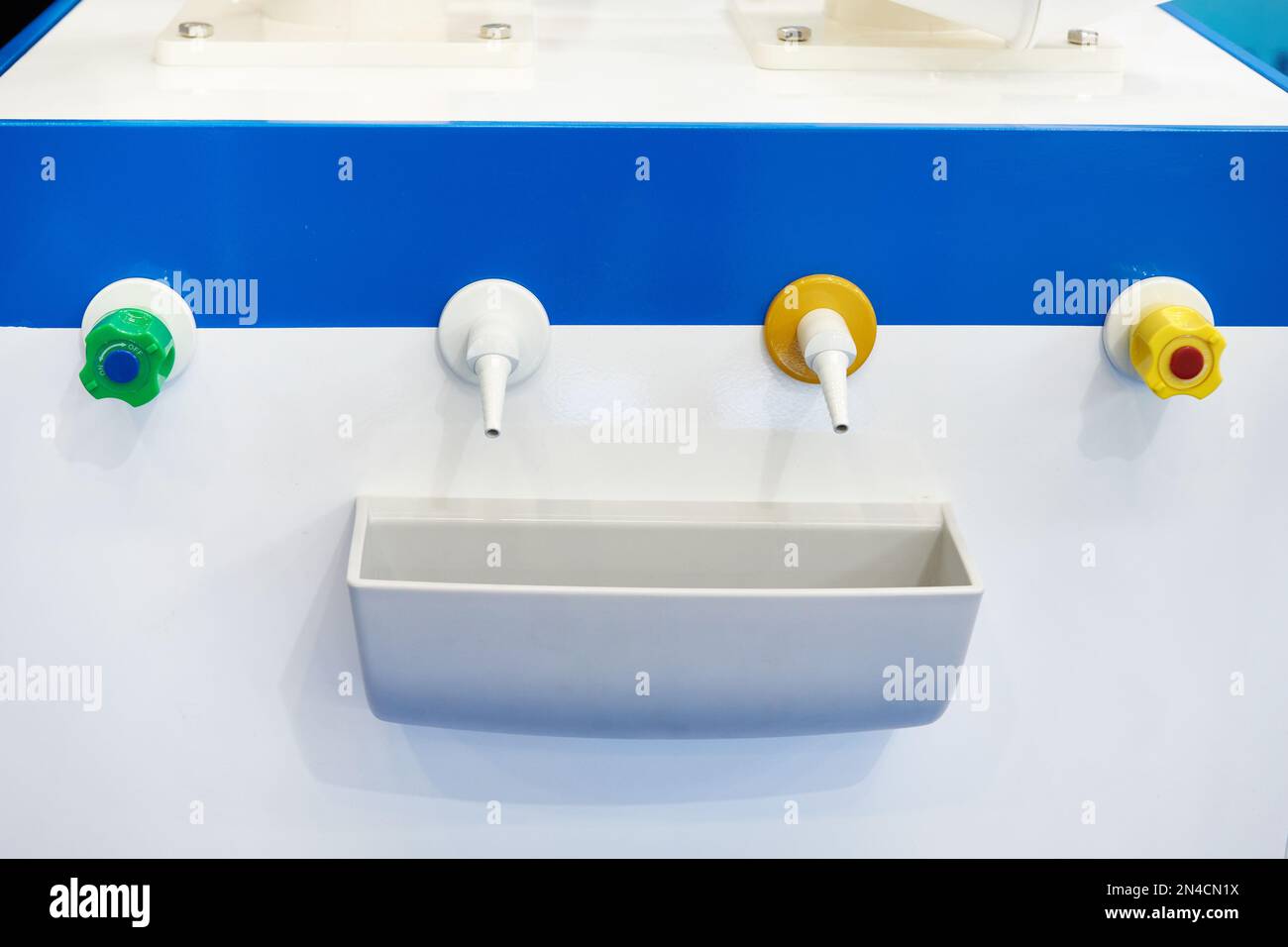 Taps in chemical laboratory Stock Photo - Alamy