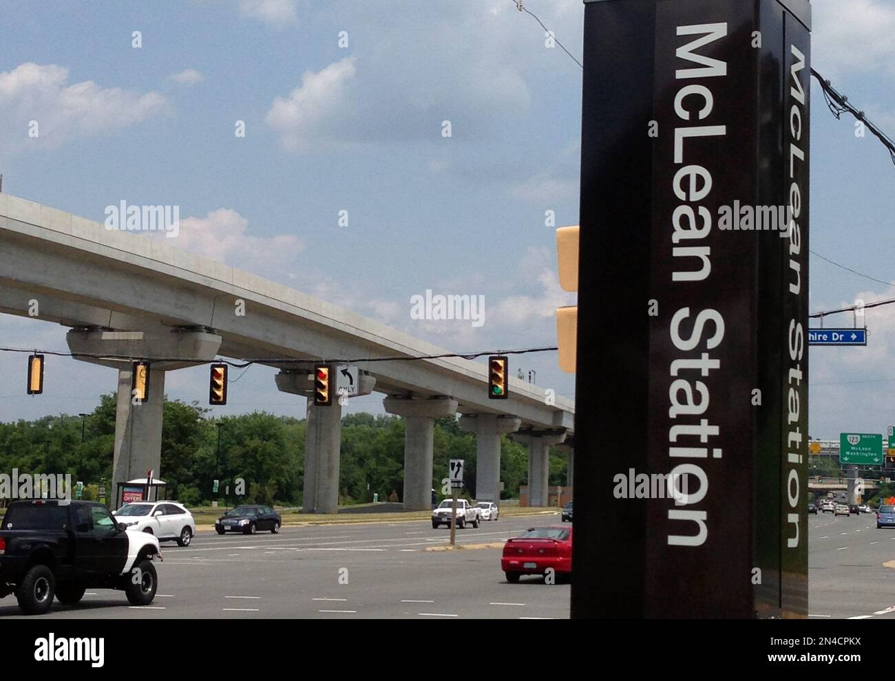 The McLean station of Metro's Silver Line, on June 23, 2014, in McLean ...
