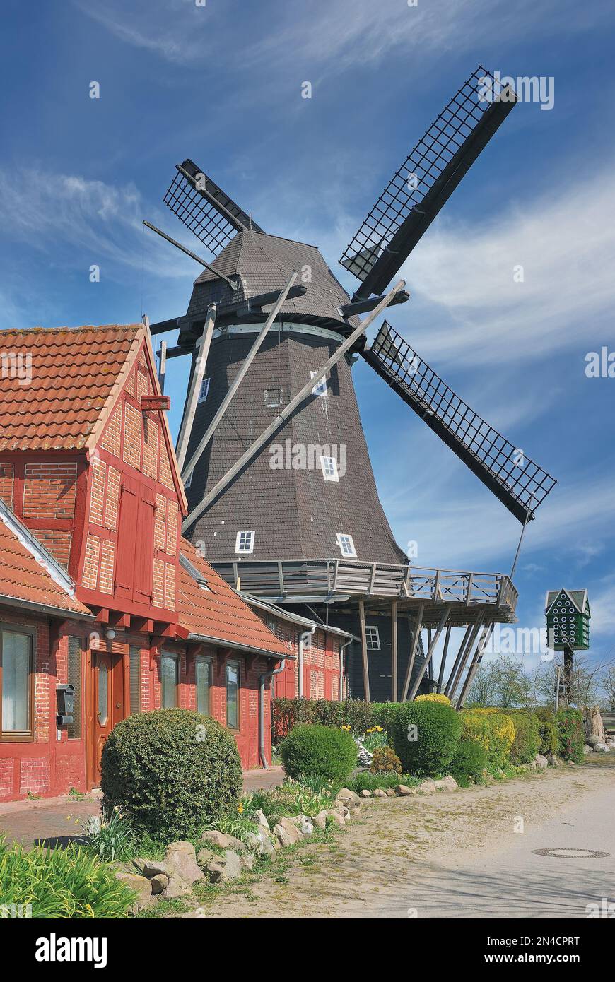 famous Windmill of Lemkenhafen,Fehmarn,baltic Sea,Schleswig-Holstein ...