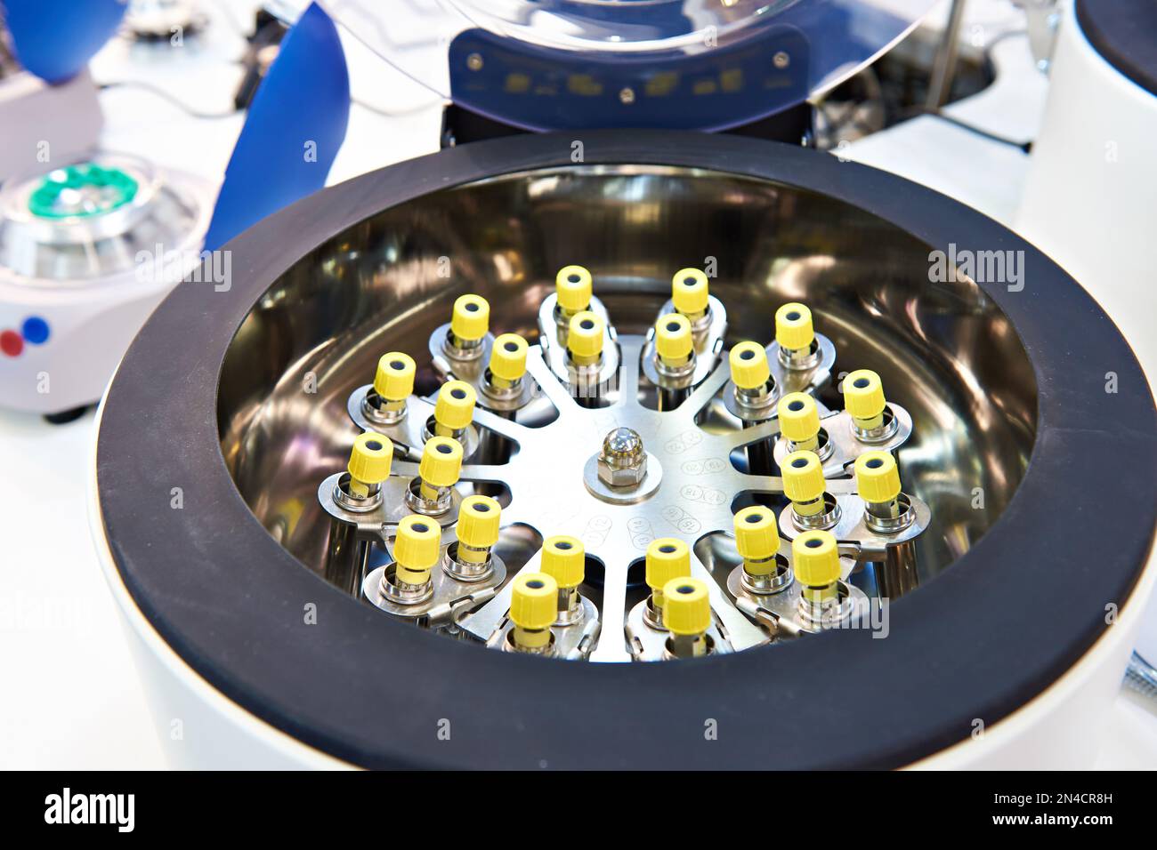 Laboratory centrifuge for analyzes and sample preparation Stock Photo ...