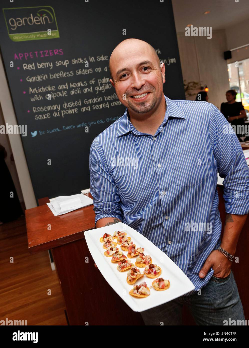 Celebrity chef and author Roberto Martin is seen at the gardein Dinner ...