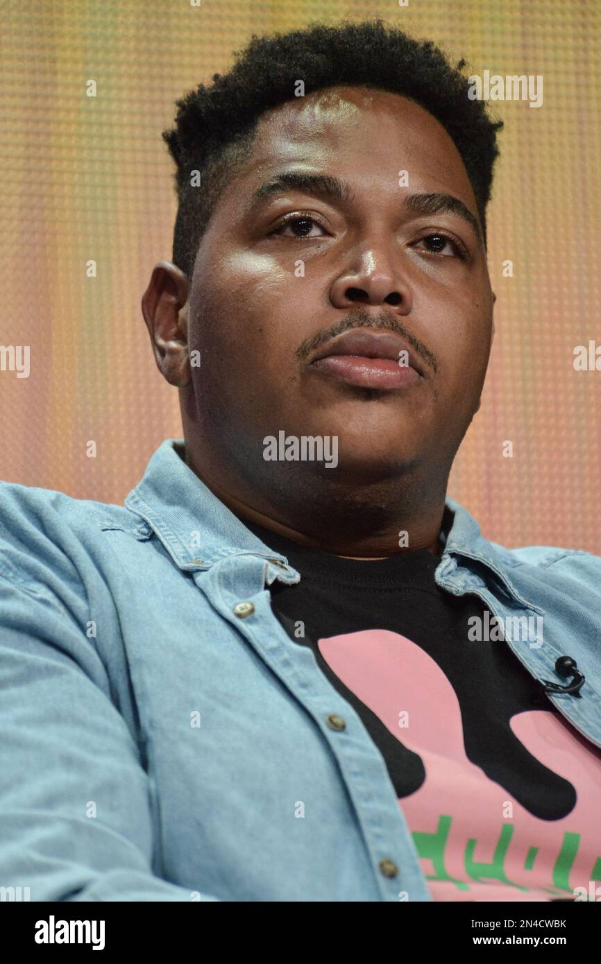 Darius Monroe speaks on stage during the “Independent Lens” panel at ...