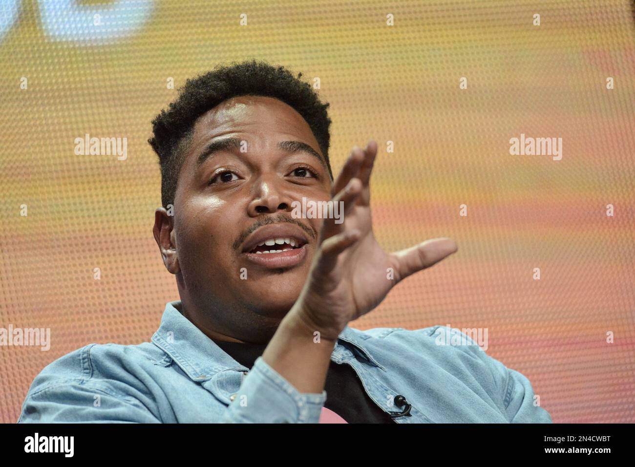 Darius Monroe speaks on stage during the “Independent Lens” panel at ...