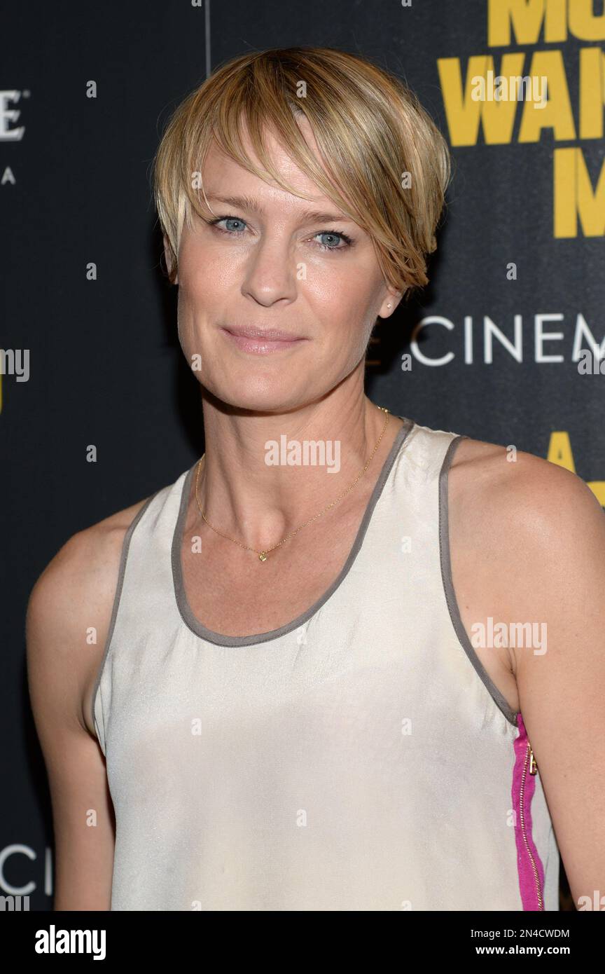 Robin Wright attends the New York premiere of "A Most Wanted Man" on ...