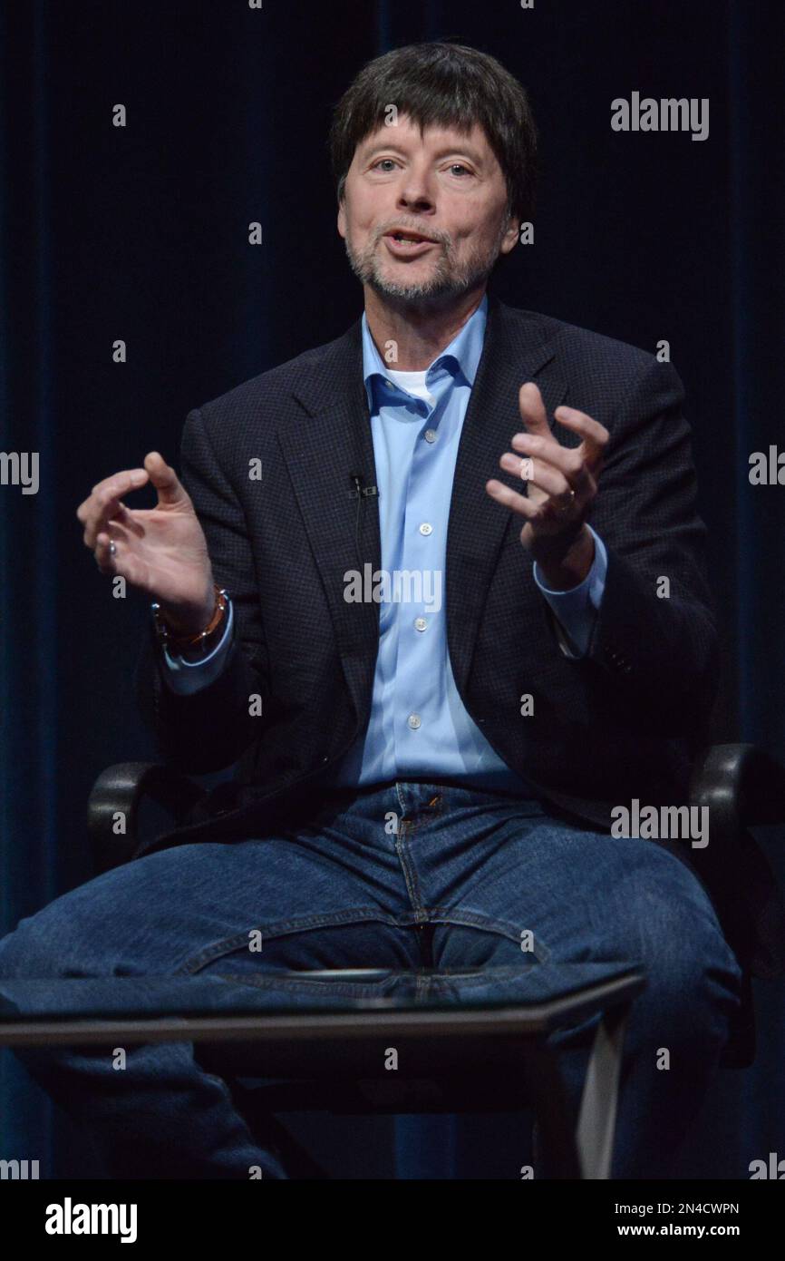 Ken Burns speaks on stage during the “The Roosevelts: An Intimate ...