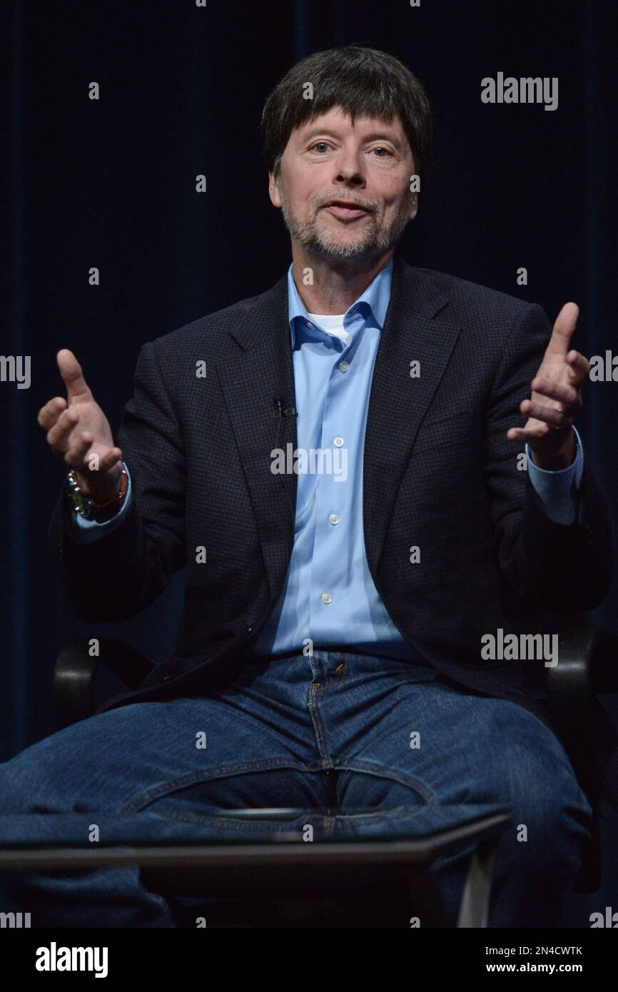 Ken Burns speaks on stage during the “The Roosevelts: An Intimate ...