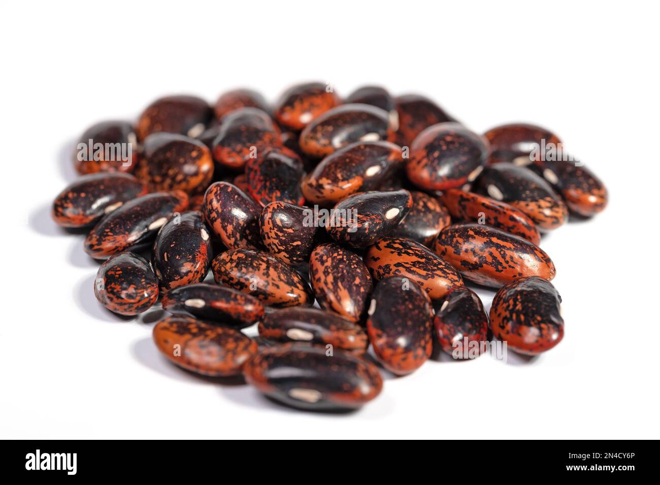Fire beans isolated against white background Stock Photo - Alamy