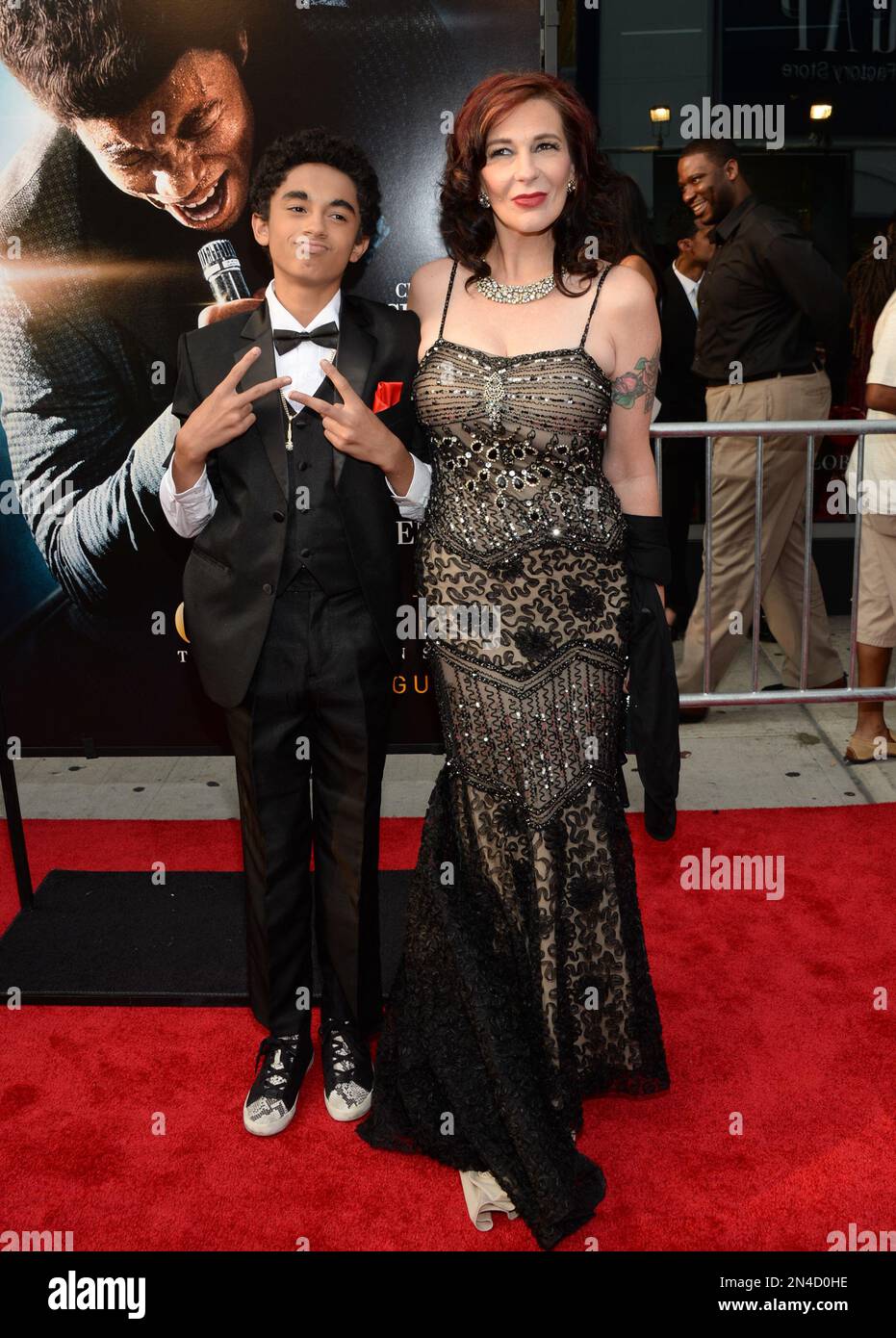 James Brown's companion Tomi Rae Hynie and his son James Brown II ...