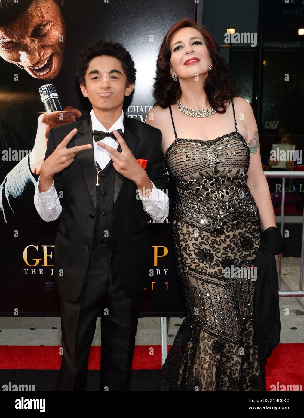 James Brown's companion Tomi Rae Hynie and his son James Brown II ...