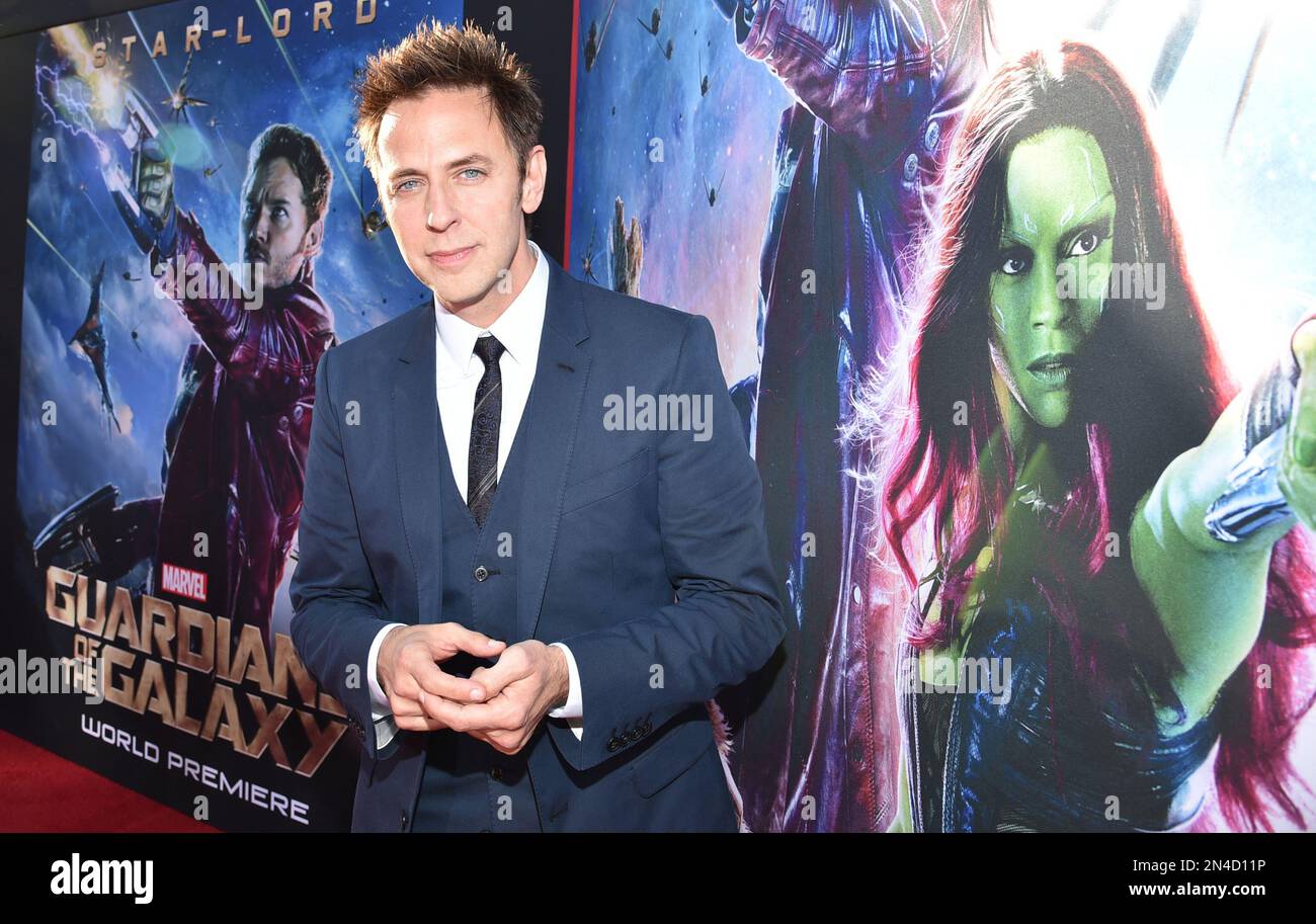 Director James Gunn arrives at the premiere of "Guardians Of The Galaxy ...