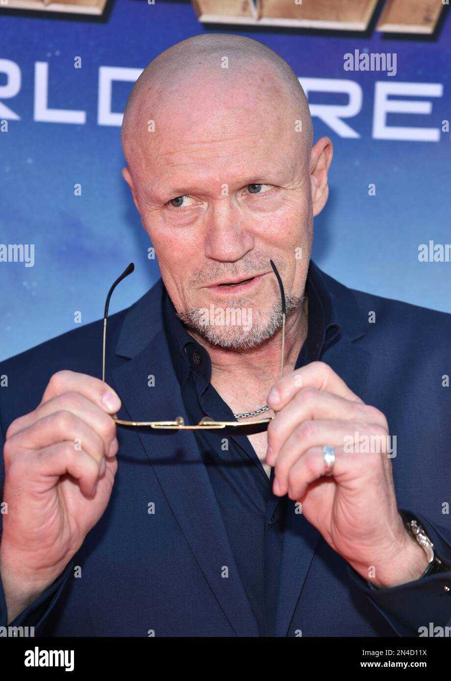 Michael Rooker arrives at the premiere of "Guardians Of The Galaxy" at ...