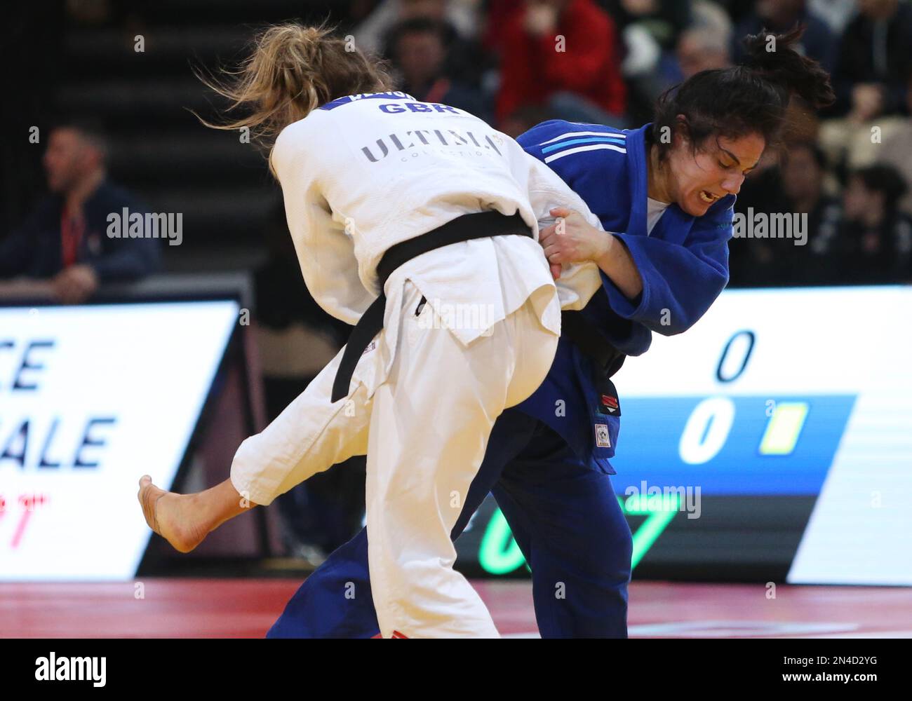 Lucie Renshall of Great Britain and Inbal Shemesh of Israel during the ...