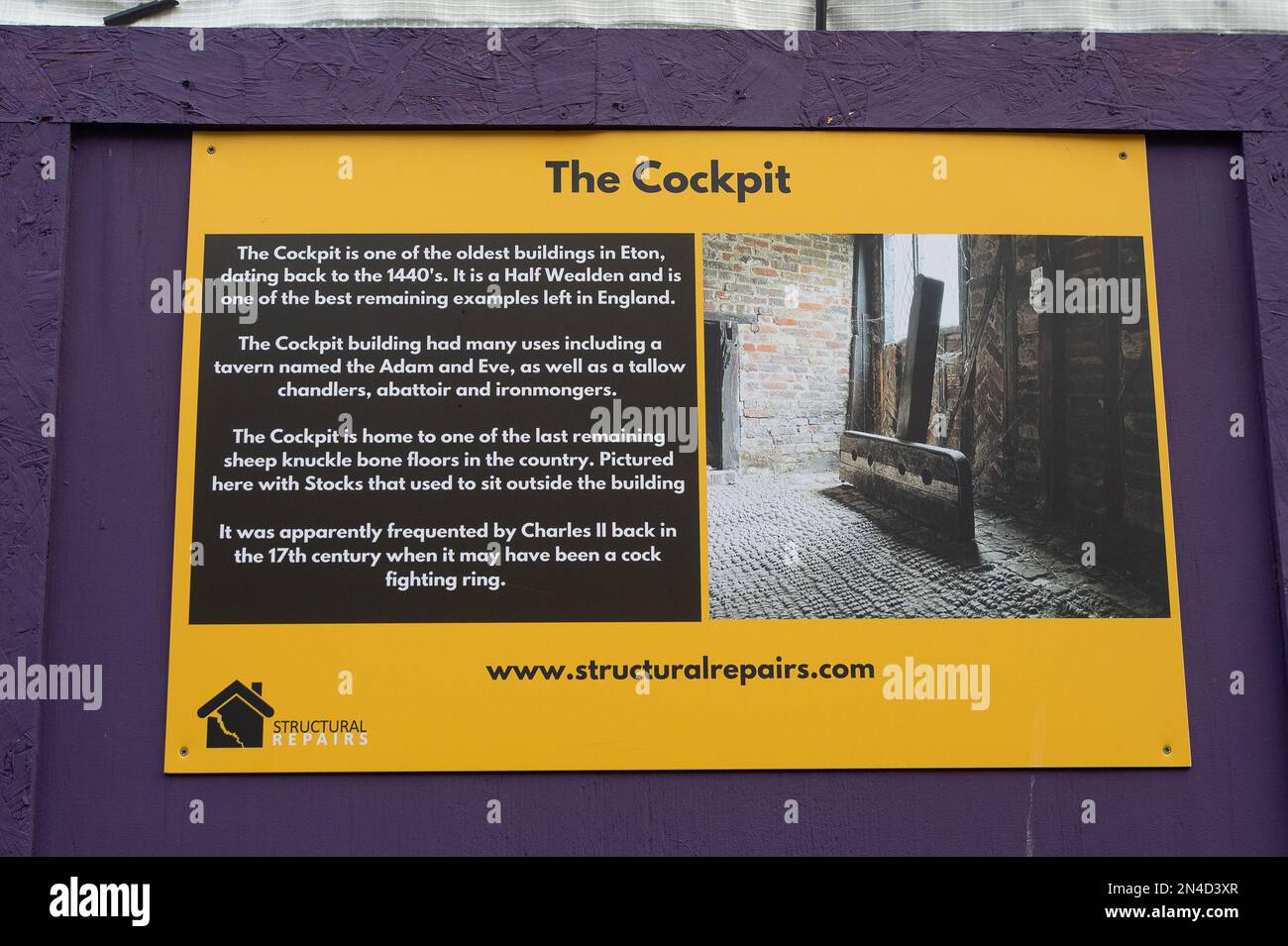 Eton, Windsor, Berkshire, UK. 7th February, 2023. The former Cockpit ...