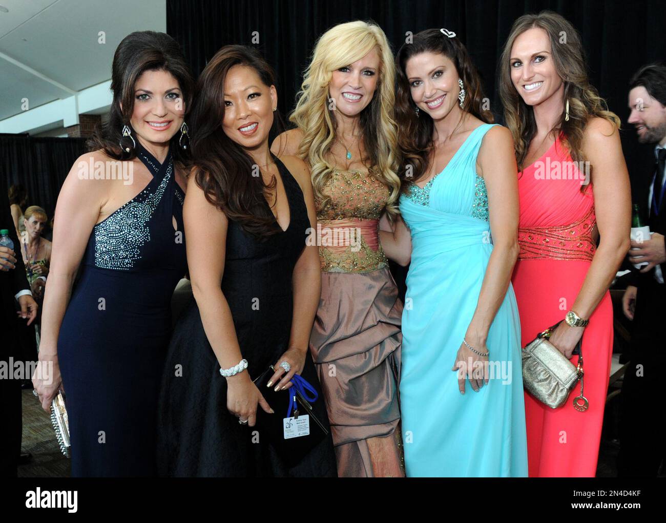 Tamsen Fadal, left, Michelle Lau, Paige Hemmis, Shannon Elizabeth and ...