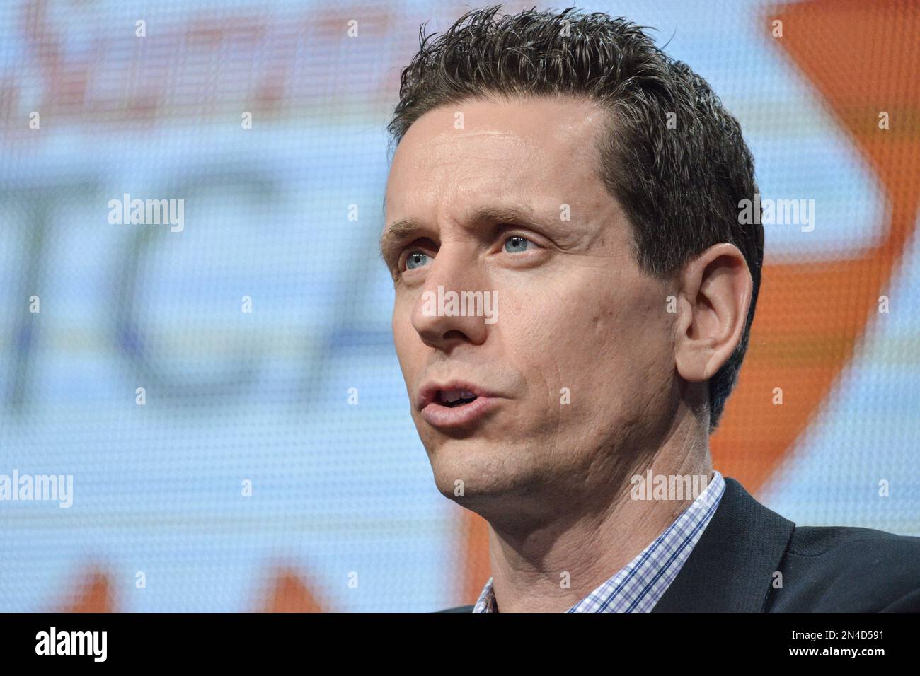 Steve Callaghan speaks onstage during the “Behind The Laughs” panel at ...