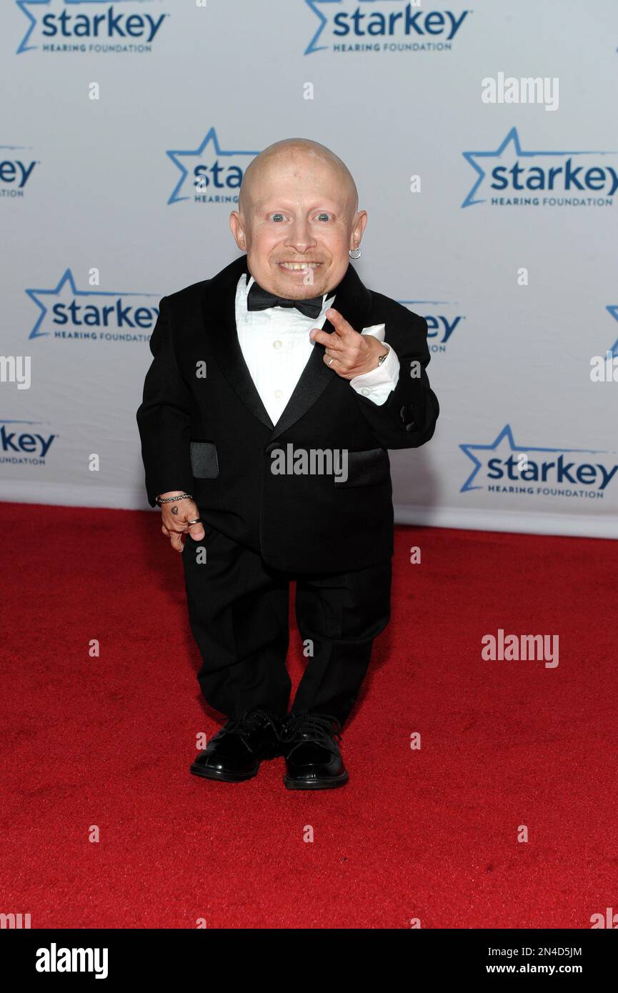 Actor Verne Troyer is seen on the red carpet at the Starkey Hearing ...