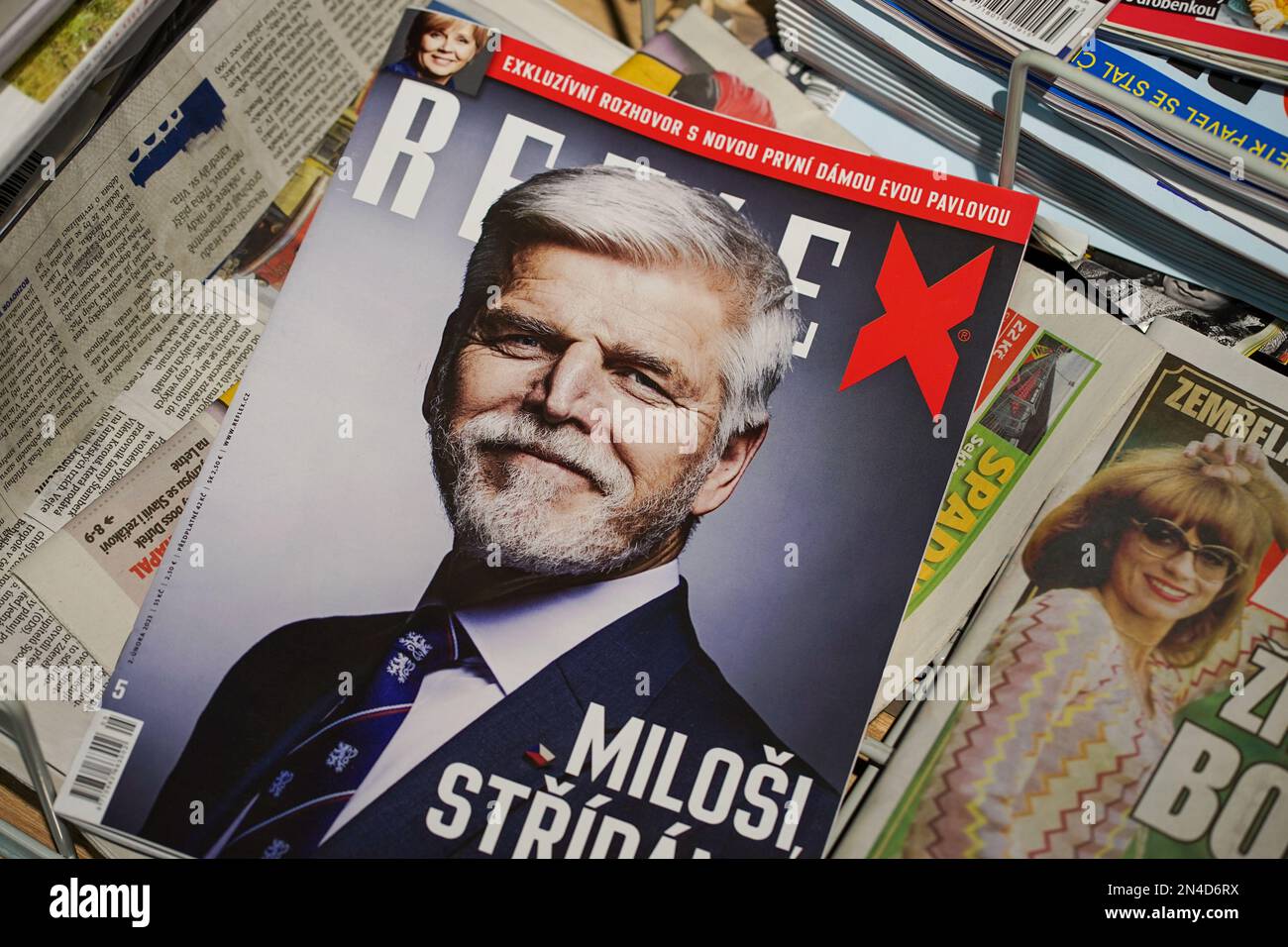 Prague, Czech Republic - February 5 2023: Petr Pavel new president of ...