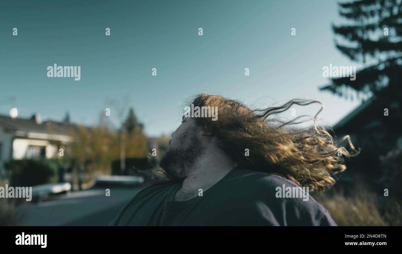 Slow motion portrait charismatic man hi-res stock photography and ...