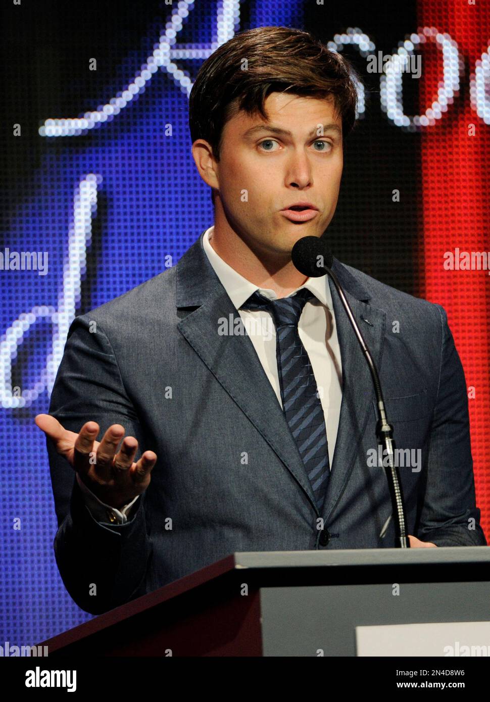 "Saturday Night Live" head writer Colin Jost accepts the Heritage Awad ...