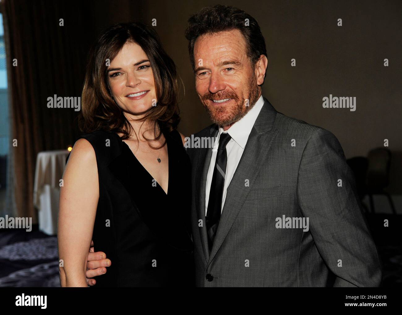 Betsy Brandt, left, and Bryan Cranston, cast members in "Breaking Bad ...