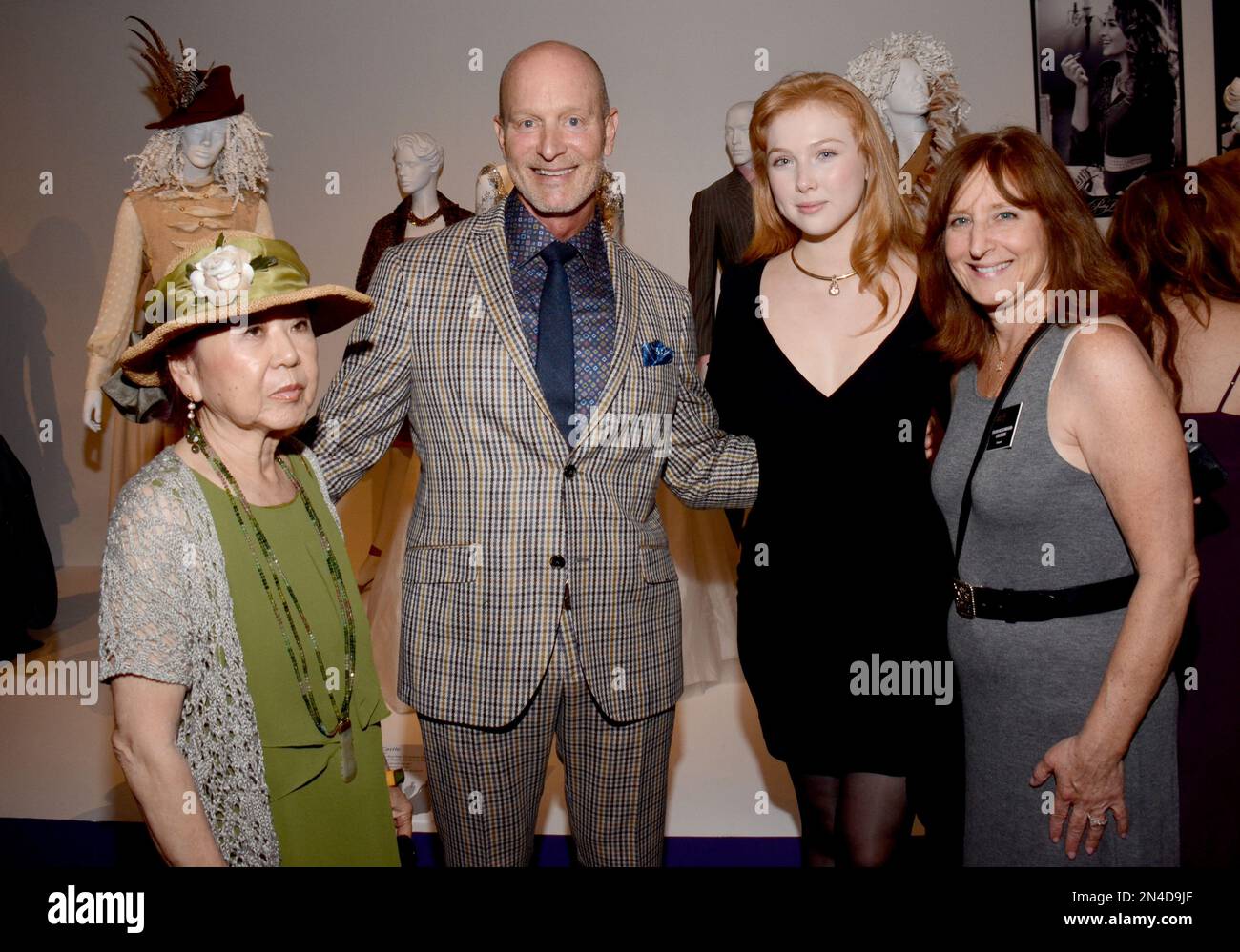 Mary Rose, guest curator and Television Academy governor, and from left ...