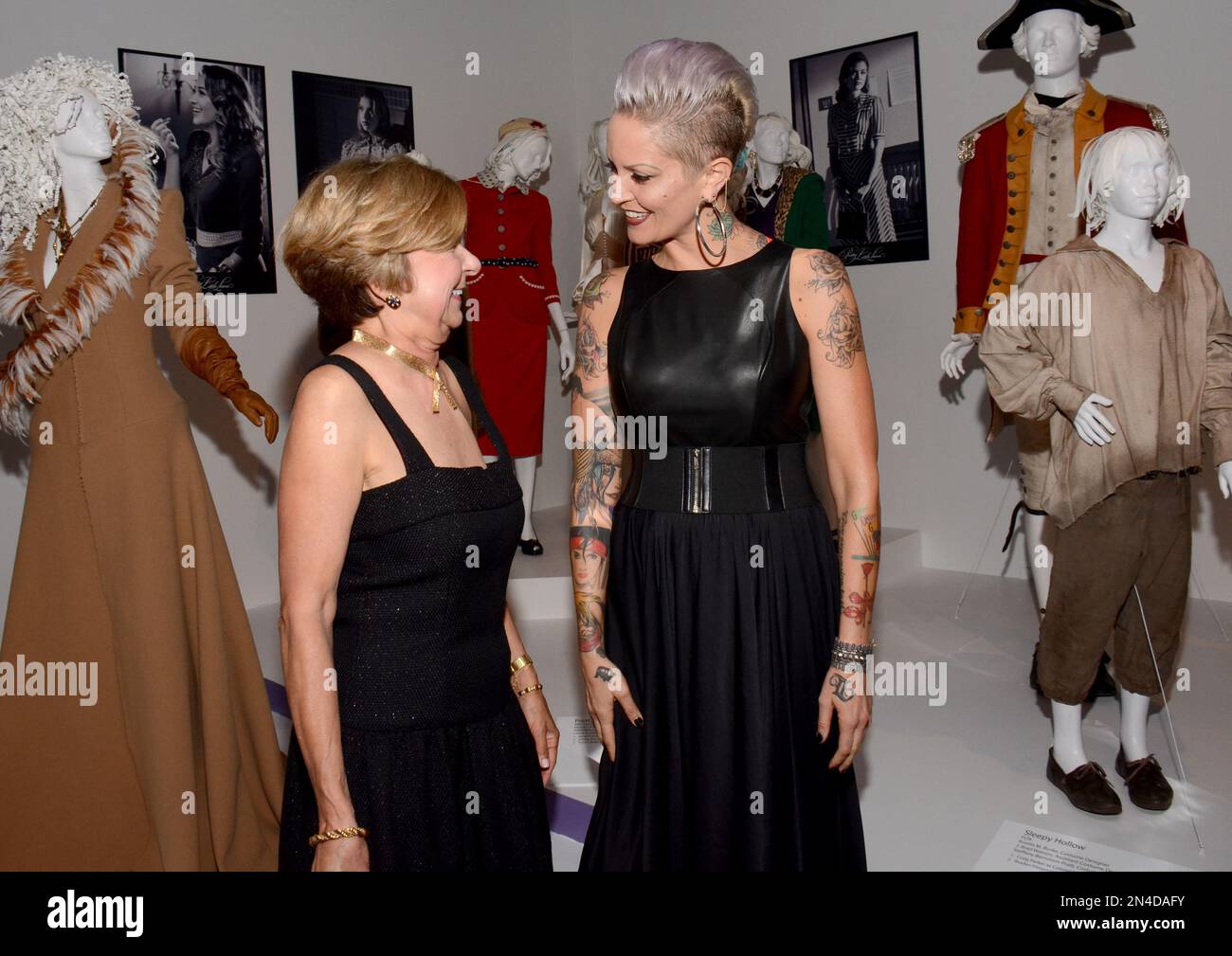 Barbara Bundy, VP Education at FIDM, left, and Mandi Line, costume ...