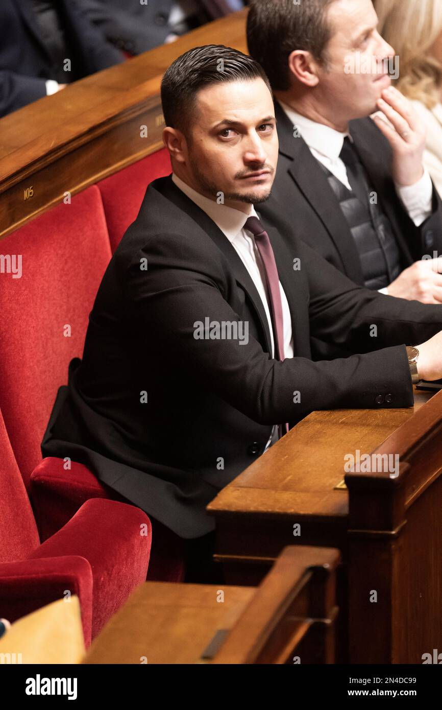 Deputy, Maxime Minot attends a session of Questions to the Government ...