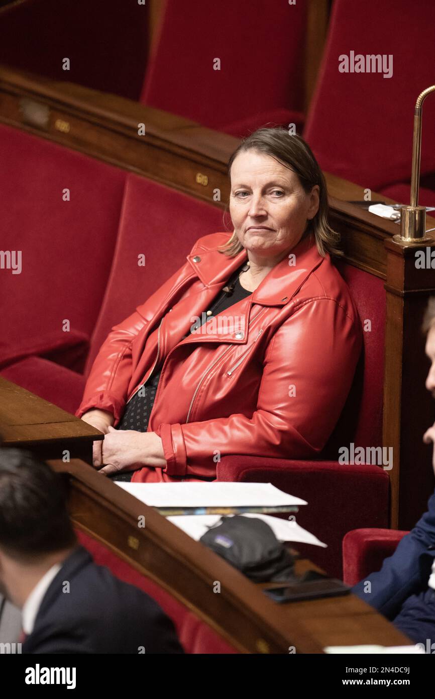 Deputy, Pascale Martin attends a session of Questions to the Government ...