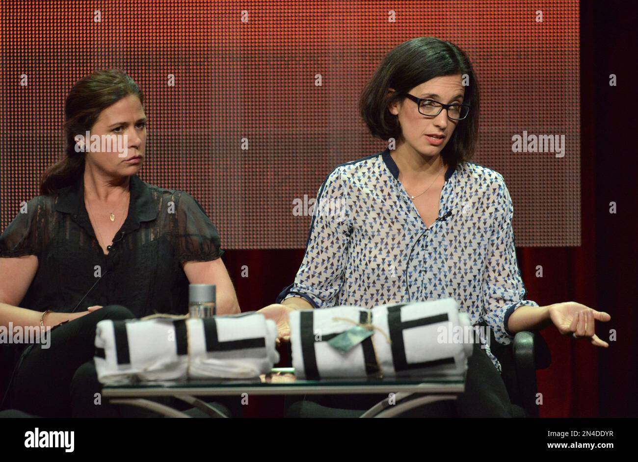 Maura Tierney, left, and Creator/Executive Producer/Writer Sarah Treem ...