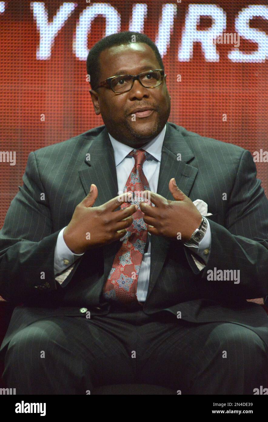 Wendell Pierce speaks on stage during the "Ray Donovan" panel at the ...
