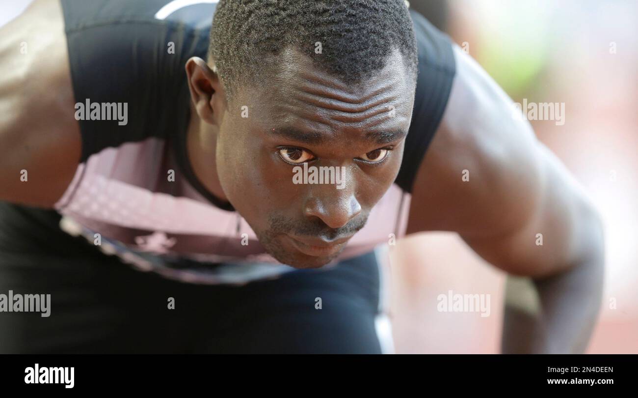 Kenyan athlete David Rushida takes part in the 800m men race at the ...