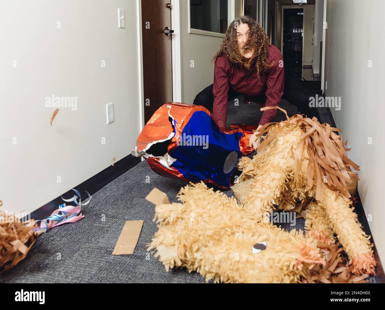 Weird Al Yankovic poses for a portrait during an interview on Thursday ...