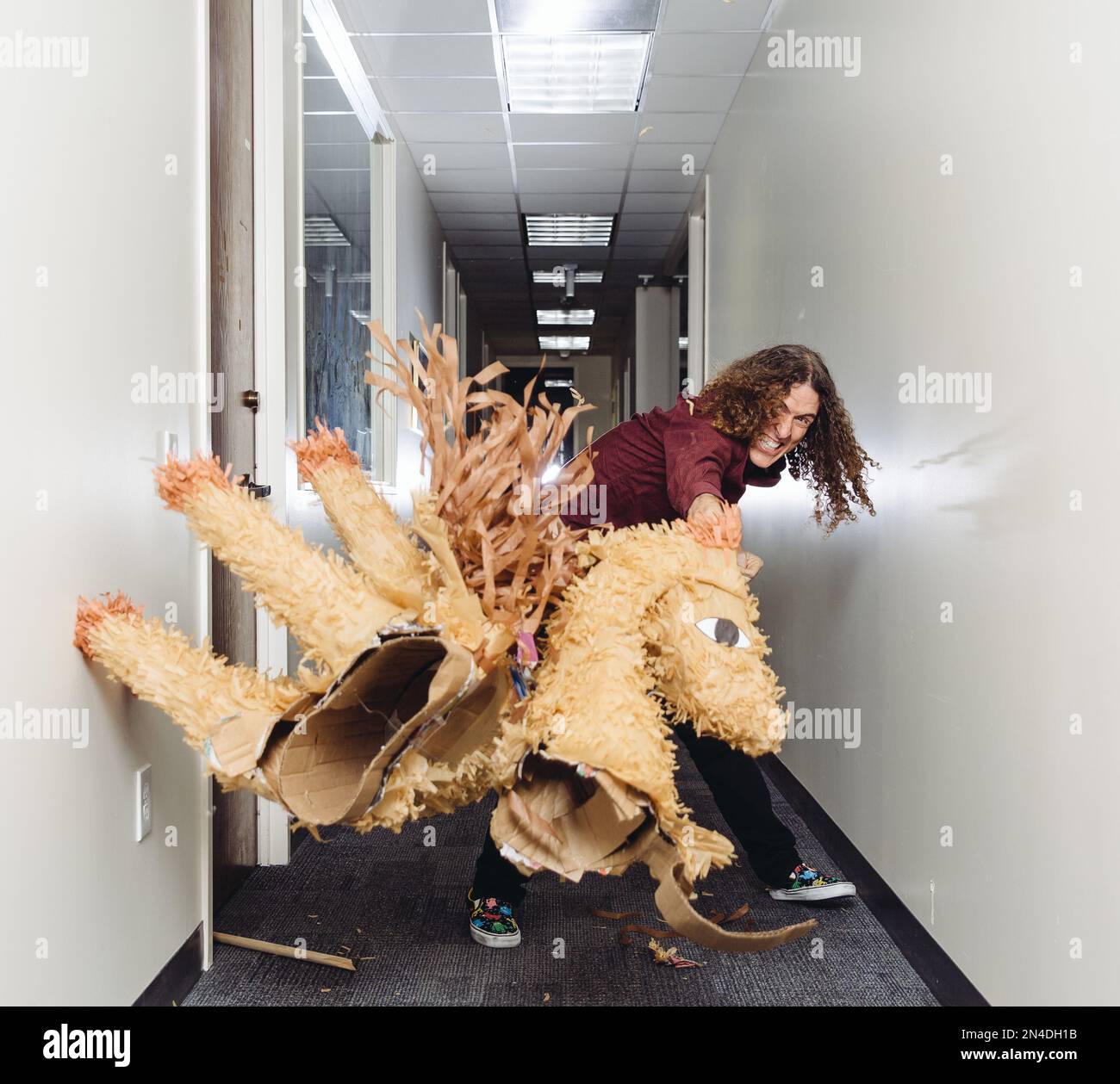 Weird Al Yankovic poses for a portrait during an interview on Thursday ...