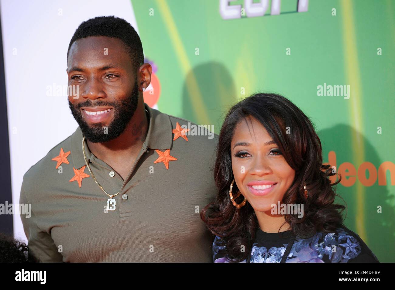 Antonio Cromartie, of the Arizona Cardinals, and wife Terricka Cason ...