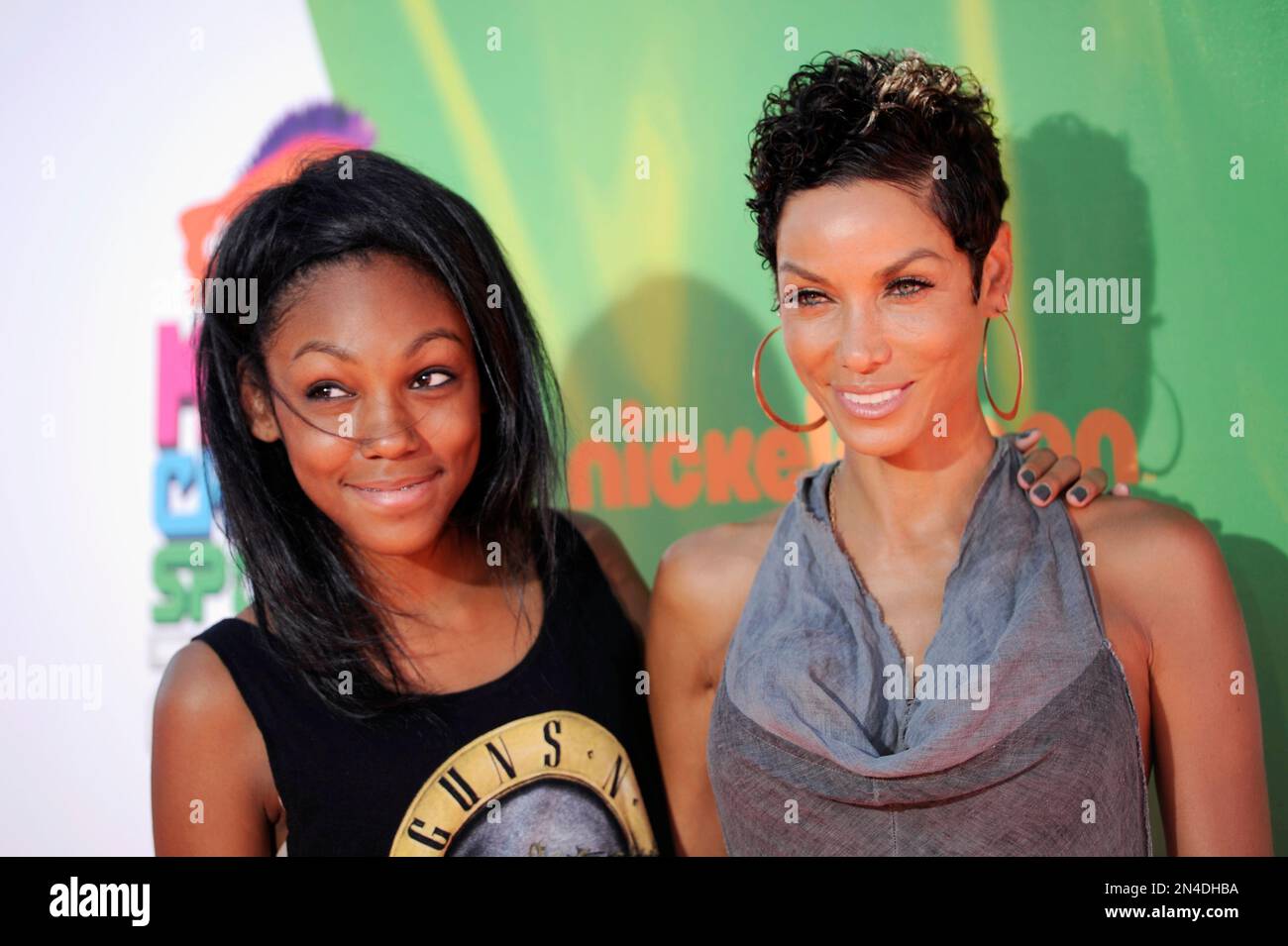Nicole Murphy, right, and daughter Zola Murphy arrive at the Kids ...