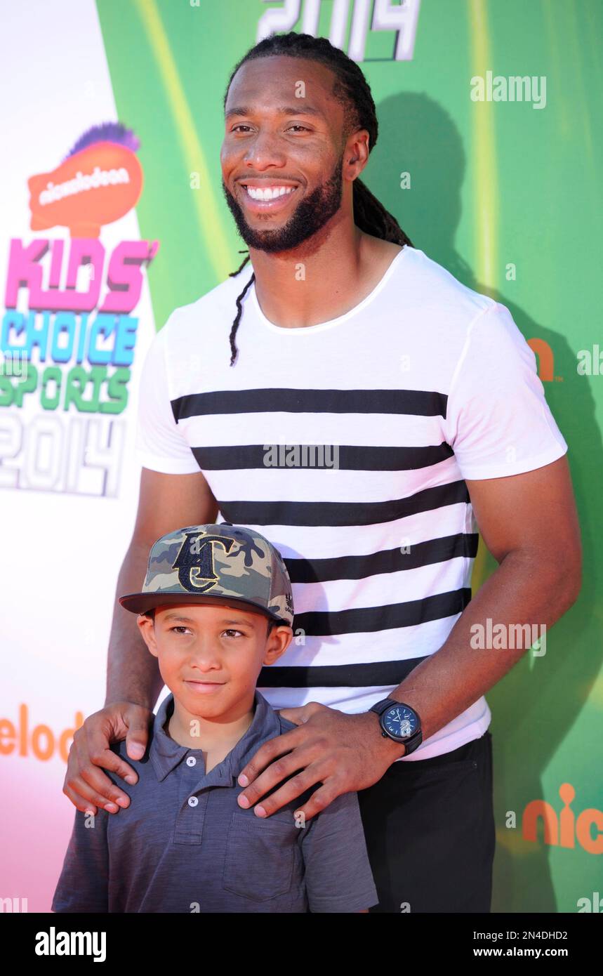 Larry Fitzgerald, of the Arizona Cardinals, right, and Devin Fitzgerald ...