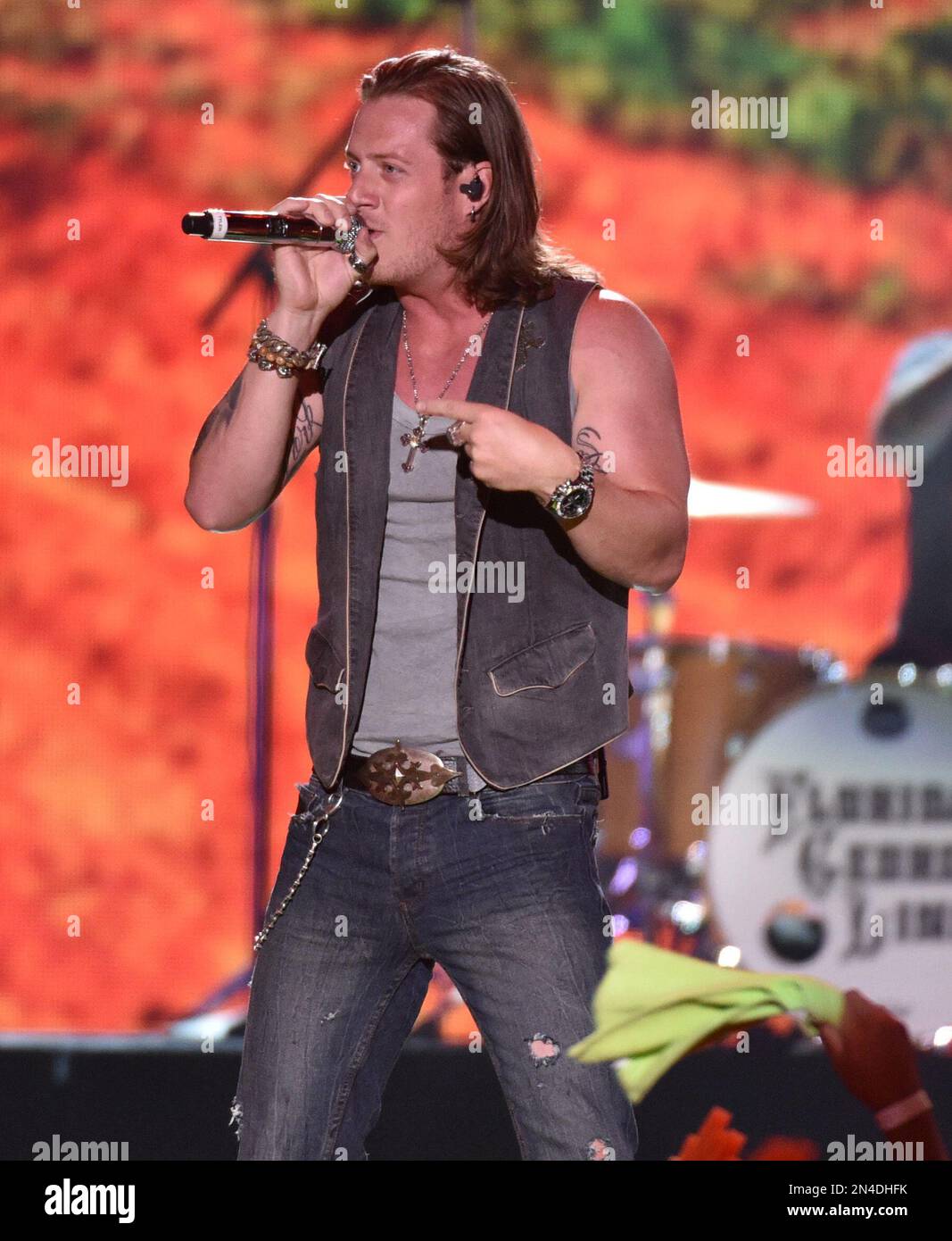Tyler Hubbard, of the musical group Florida Georgia Line, performs at ...