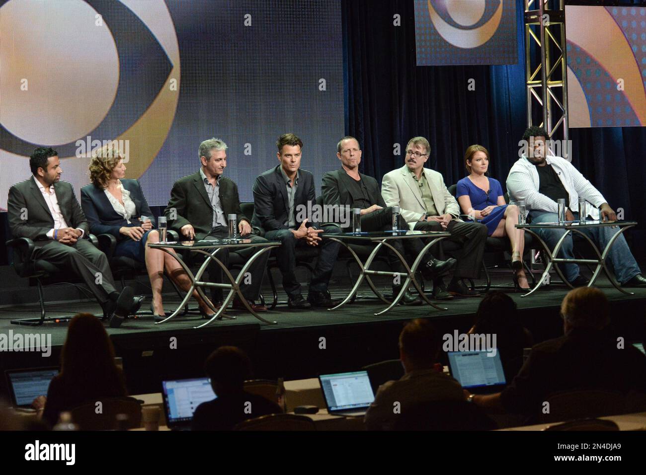From left, Kal Penn, Janet McTeer, David Shore, Josh Duhamel, Vince ...