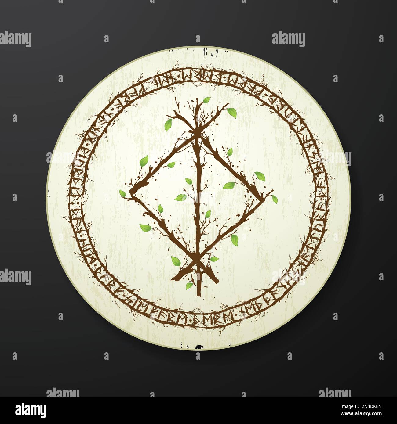 Rune tree Stock Vector Images - Alamy