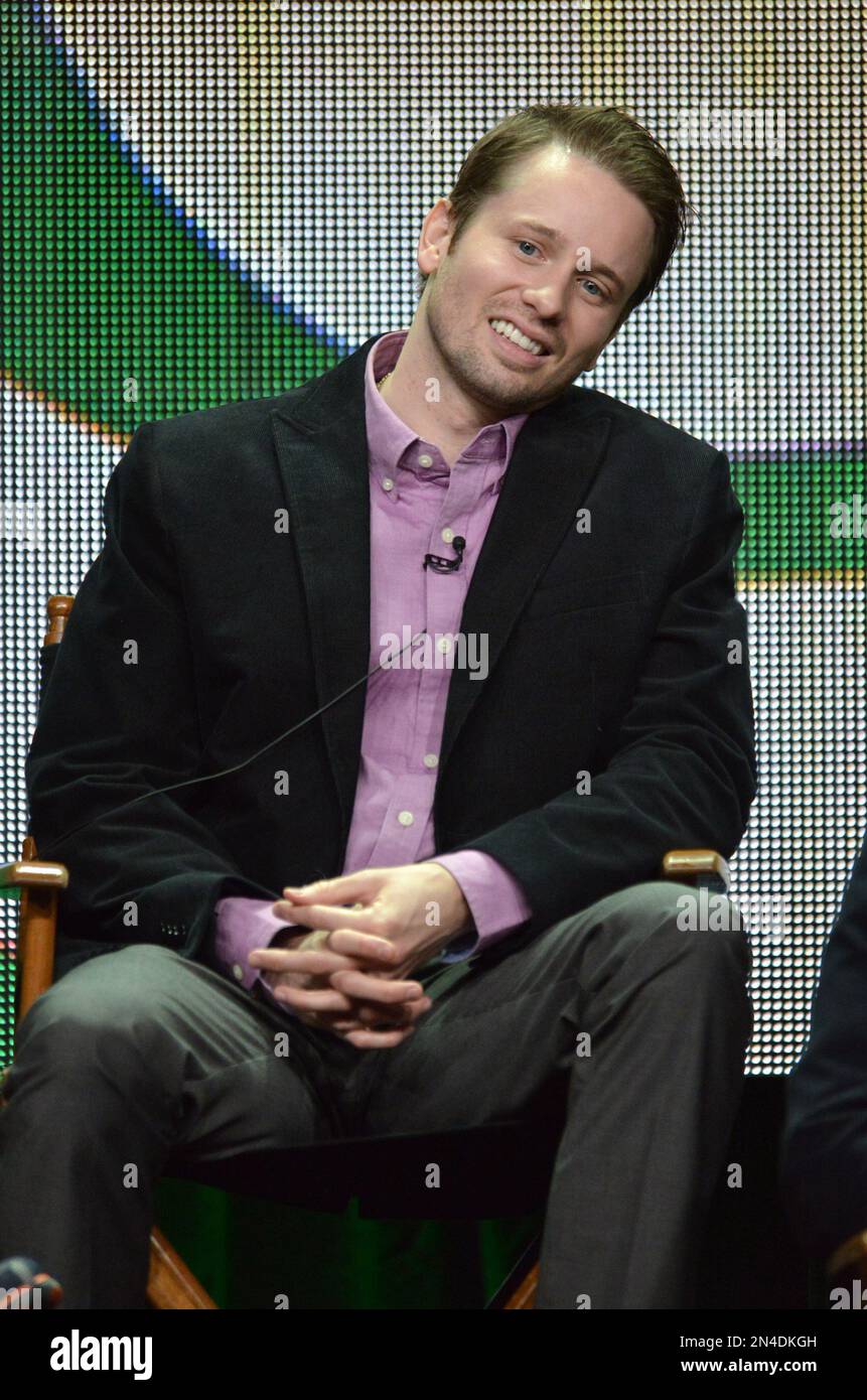 Tyler Ritter on stage during the "The McCarthys" panel at the CBS 2014 ...